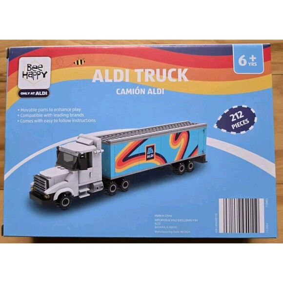 Toys | Aldi Truck Building Blocks Toy 212 Pieces New Compatible Bricks ...